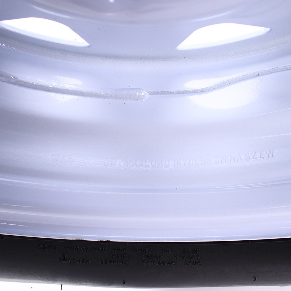15" White Spoke Trailer Wheel/Rim + ST205/75R15 HI-RUN SUPERCARGO Tire ...