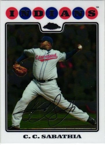 2008 Topps Chrome 75 CC Sabathia Cleveland Indians | eBay