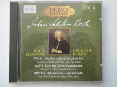 BACH ENSEMBLE, HELMUTH RILLING Die Bach Kantate Vol. 8-DISC Only/NO ...