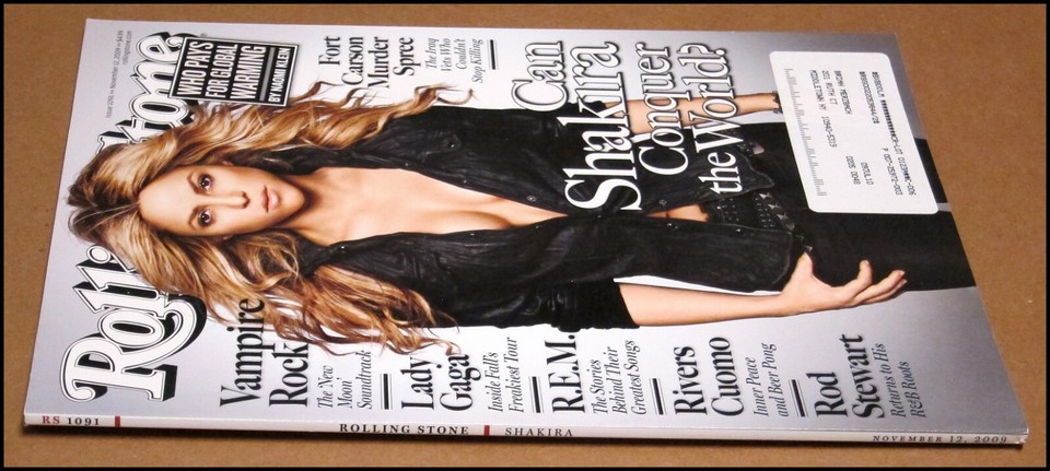 11/12/2009 Rolling Stone Magazine Shakira Lenny Kravitz Rivers Cuomo ...
