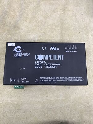 EUROGI LESSOLO COMPETENT,11E003251,EASWTR2024 POWER SUPPLY 24VDC 20A ...