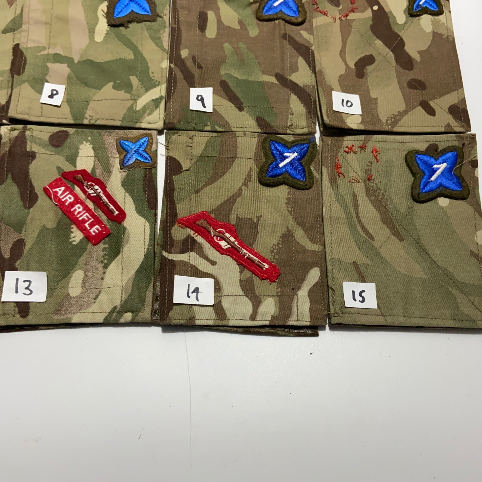 X2 MTP Army Blank Blanking Patches UBACS/PCS Regiment GP Rifle Star Gun ...