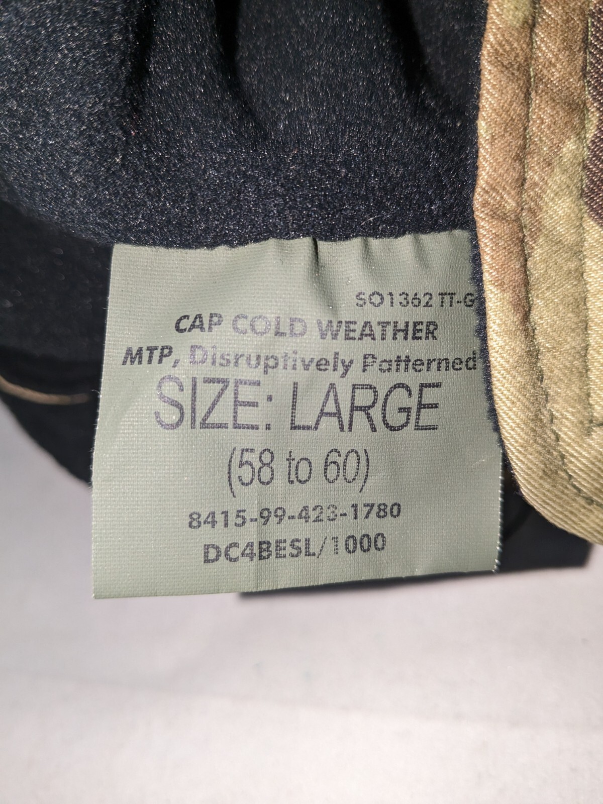 BRITISH ARMY ARTIC EXTREME COLD WEATHER MTP (Multi Terrain Pattern) CAP ...