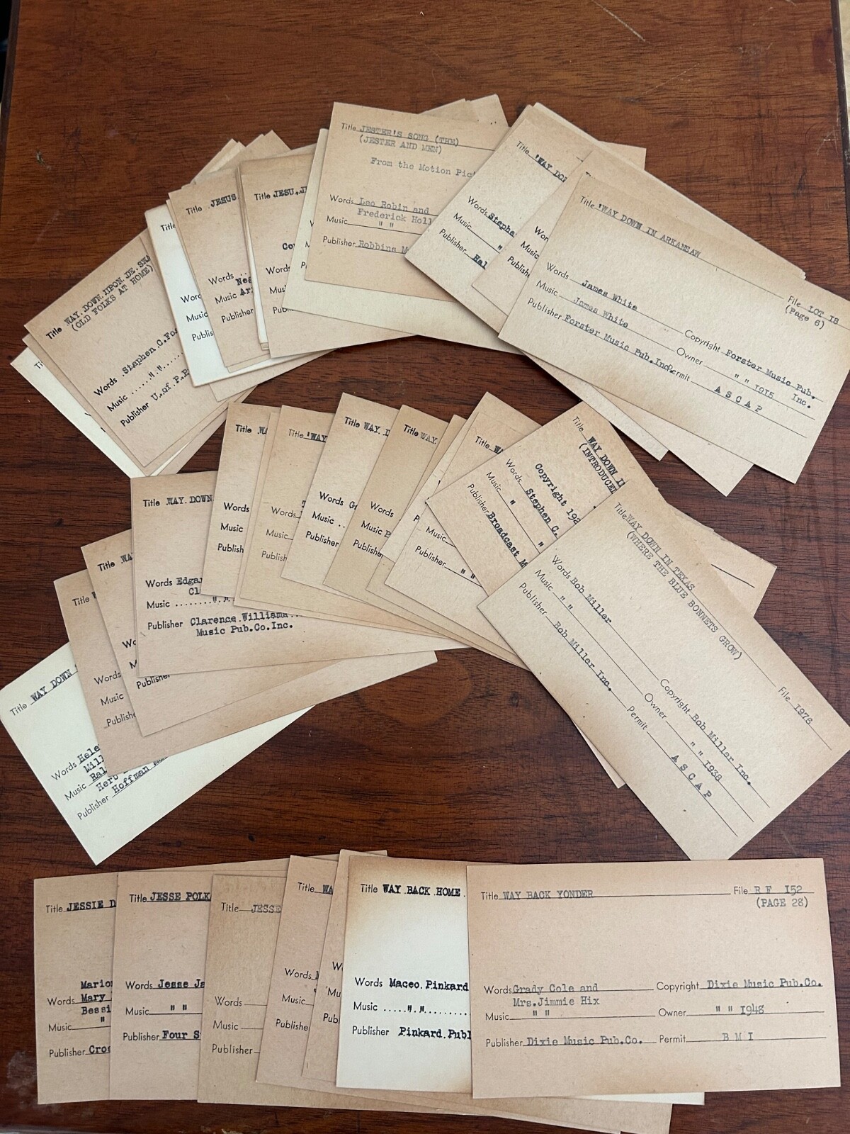500 Cards - Authentic Vintage Library Catalog Cards 5"x3"-Own a Piece ...