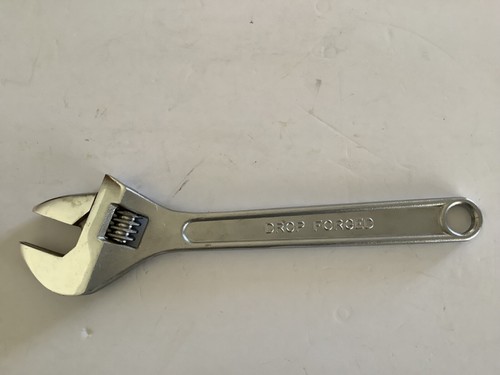 Pittsburgh 12 in Adjustable Wrench Drop Forged Steel Hand Tool ...