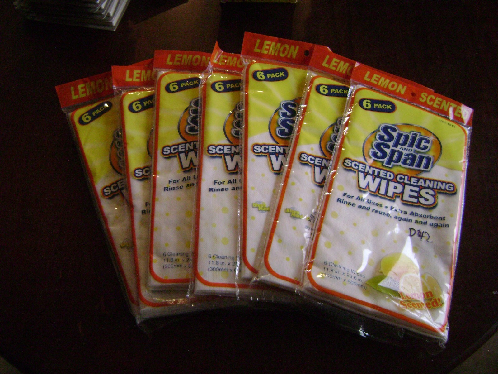 Spic And Span Scented Reusable Cleaning Wipes O Lemon 7 Packs 42 Wipes ...