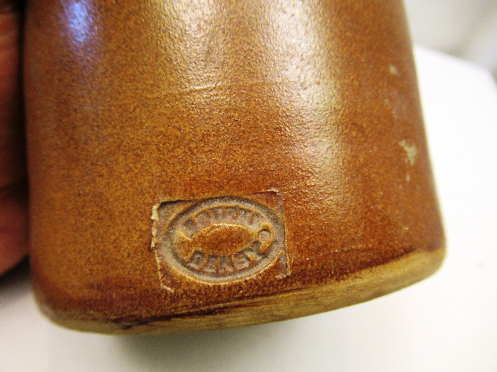 Vintage J Bourne- Denby Pottery Ink Bottle Stoneware Bottle With ...