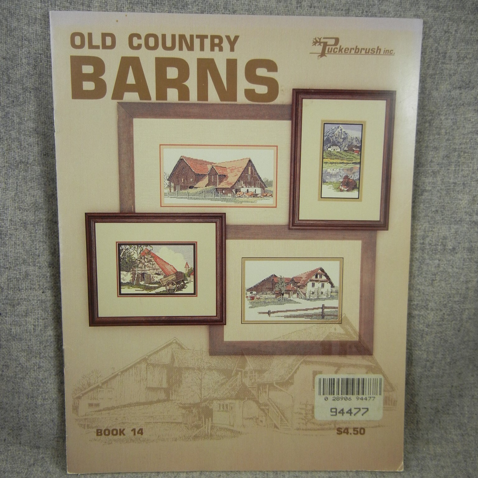 Old Country Barns Cross Stitch Puckerbrush book 14 Farm Rural | eBay