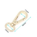2PCS Metal Lobster Claw Clasps Swivel Trigger Snap Hooks Handbag Buckle ...