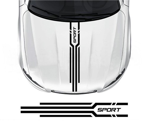 Car Hood Bonnet Sticker Sport Decal For Audi BMW Ford Kia Honda Toyota ...