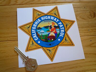 California Highway Patrol CHP Star Shield Police Car Truck Sticker 5 ...