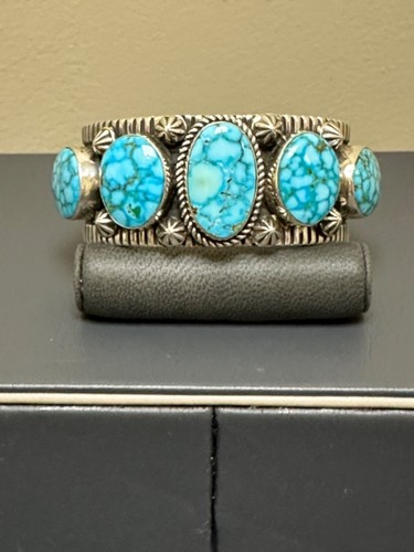 Native American Sterling & Turquoise Handmade A Jake (Albert Jake) Cuff ...