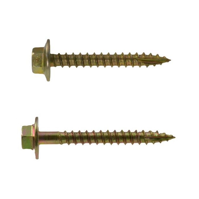 Hex Timber Self Drilling 14g-10 X 75mm Zinc Yellow T17 Screw Driller ...