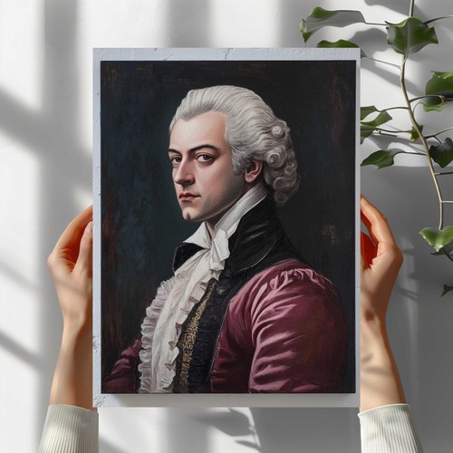 Mozart Portrait Premium Poster Beautiful Wall Decoration in 40X30 cm ...