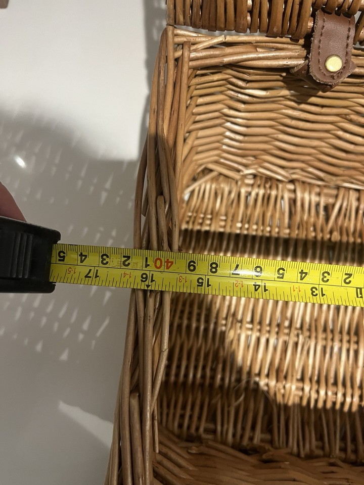 Medium Fortnum and Mason F&M Wicker Hamper Basket with Handle | eBay UK