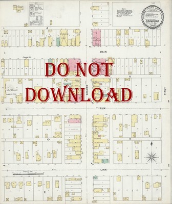 1897 Map Crawford Nebraska Highly Detailed Street Maps 16"X20" Posters ...