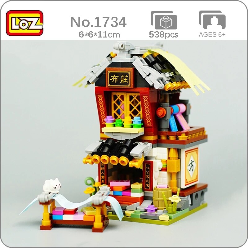 LOZ Mini Chinese Street - Traditional Architecture Building Blocks ...