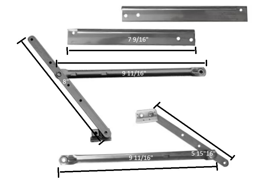 Pella Hinge & Slide Complete Package For Casement Windows - Left Handed ...