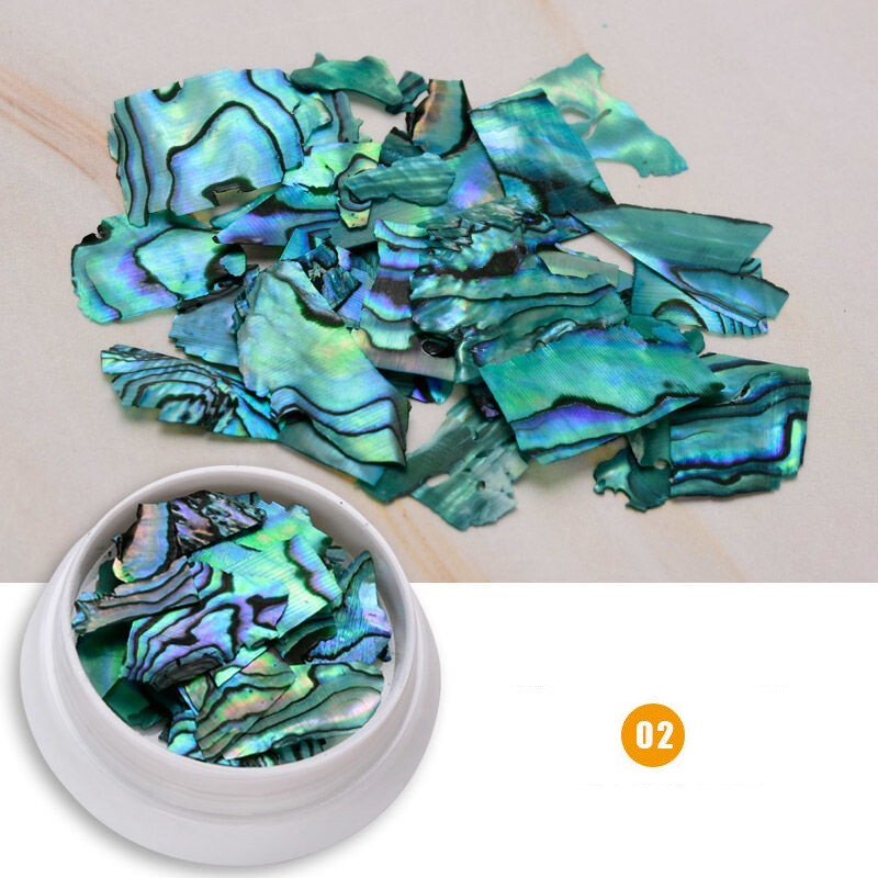 1 Box Shell Paper Abalone Flake Slice Sequin Fragment DIY Crafts Nail ...