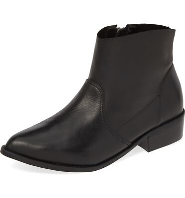 Lust for Life Ravena Black Leather Fashion Pointed Toe Bootie Dress ...