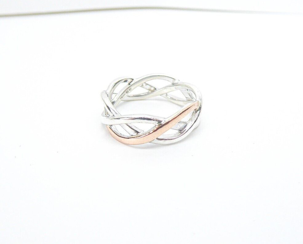 Clogau Gold Silver & 9ct Rose Gold Celtic Eternal Wea… - Gem