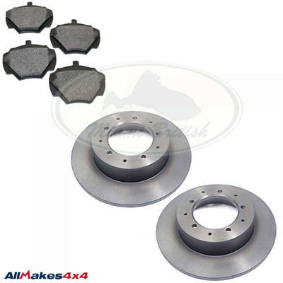 LAND ROVER REAR BRAKE PAD & ROTOR SET RR CLASSIC DEFENDER DISCOVERY ...