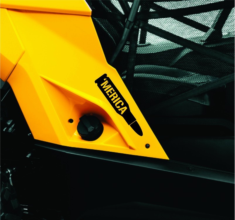 Merica Bullet Bumper Sticker Vinyl Decal America Car Truck Decal | eBay