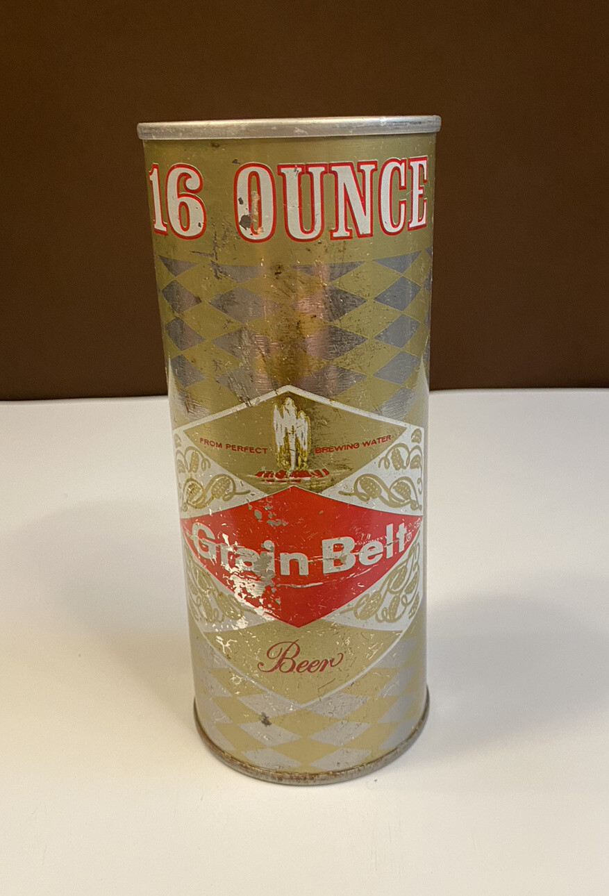 Grain Belt Beer 16oz Straight Steel • Pull Tab Beer Can Minneapolis MN ...