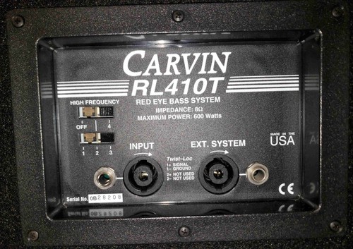 Carvin RL410T 800W RMS Bass Speaker Stack | eBay