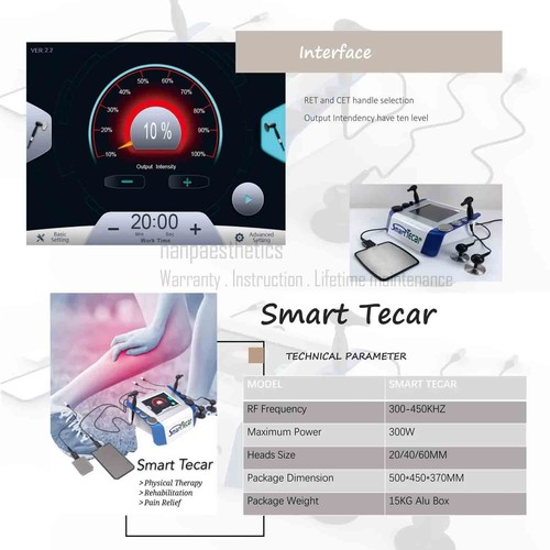 Smart Tecar Therapy Machine CET RET Face Skin Lift Body Pain Relief ...