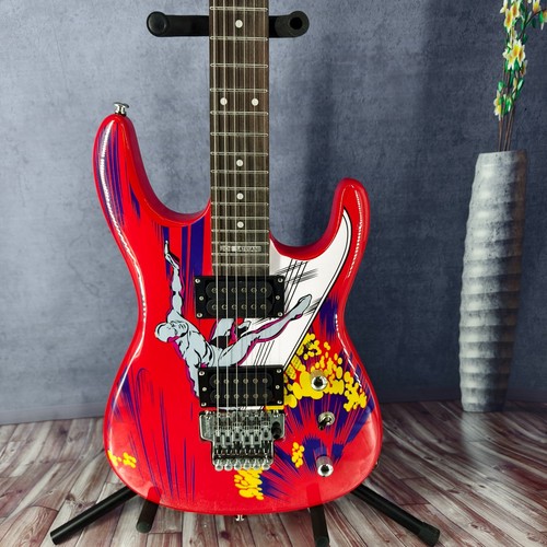 US Custom Surfing with The Alien Red Electric Guitar Joe Satriani Maple Neck | eBay