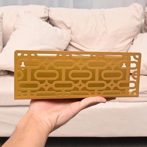 Mid Century Modern Key and Mail Holder Wall Organizer with Golden color ...