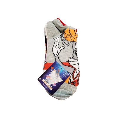 Youth Kids Space Jam Socks 6 Pairs Looney Tunes No Show Sz 3-10 (M/L ...