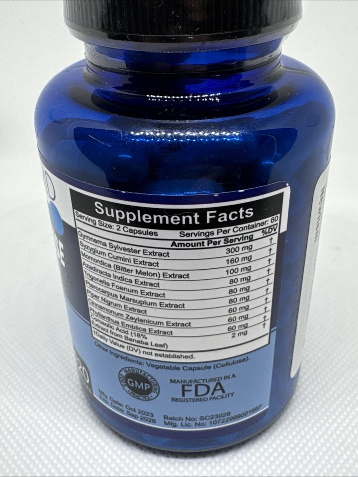 SugarMD GlucoDefense 120 Capsules - Exp 09/2026 NEW Sugar MD Ergin | eBay