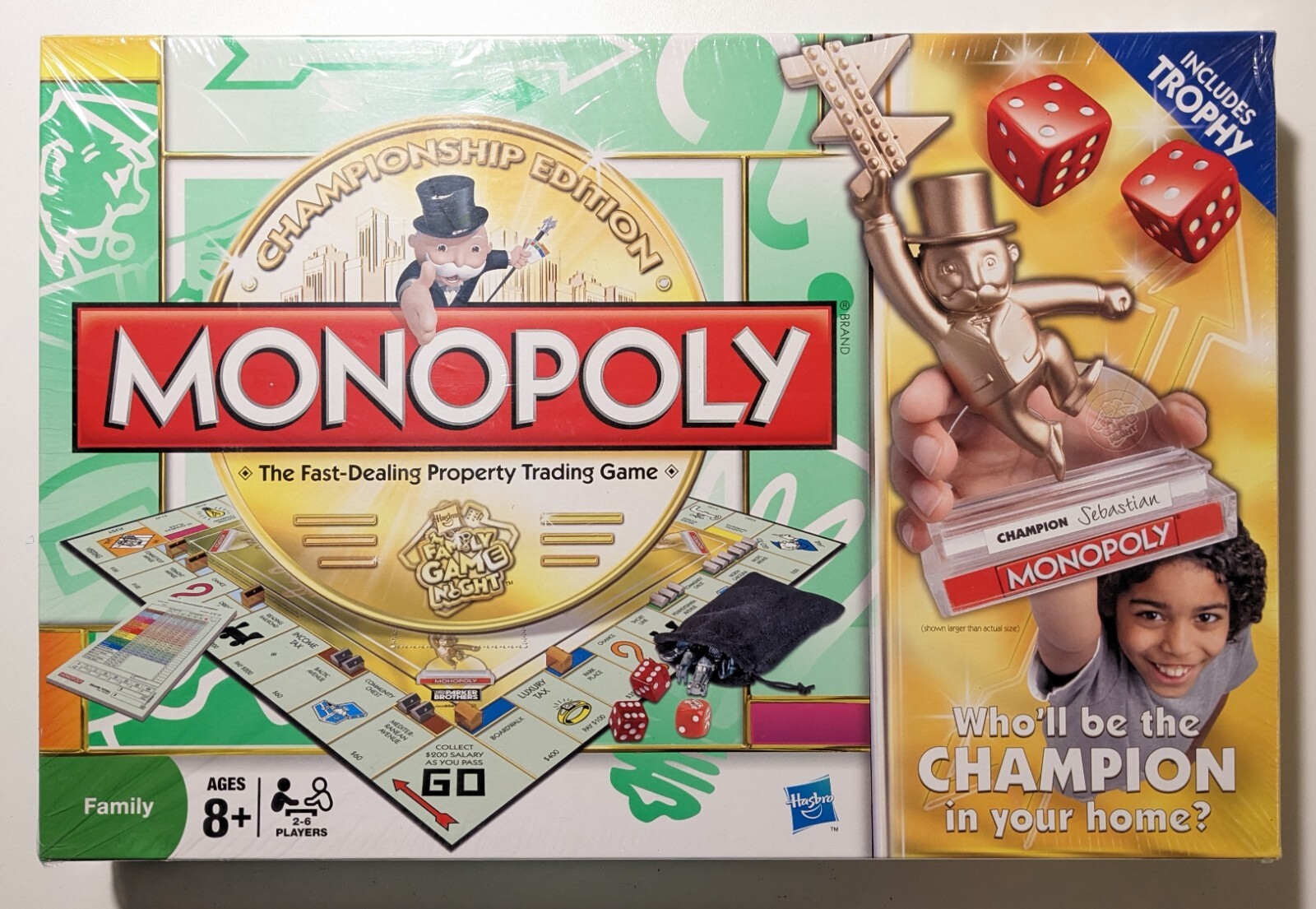Monopoly Championship Edition Board Game with Trophy NEW SEALED | eBay