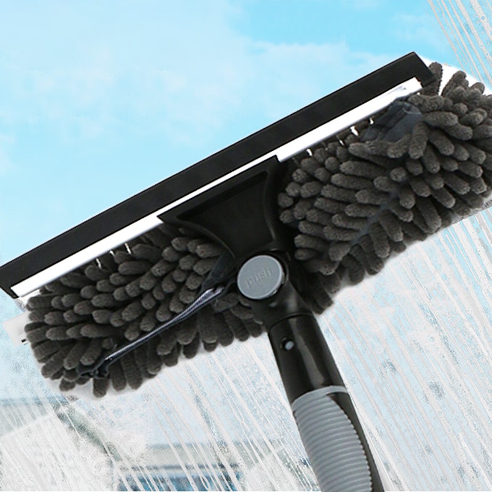 Window Cleaning Tool Mop Wash Wipe Set Extension Pole Telescopic ...