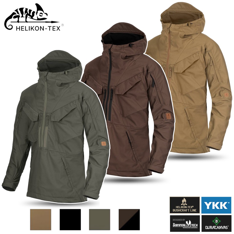 HELIKON TEX ANORAK PILGRIM Jacket Combat Tactical Hooded Outdoor ...