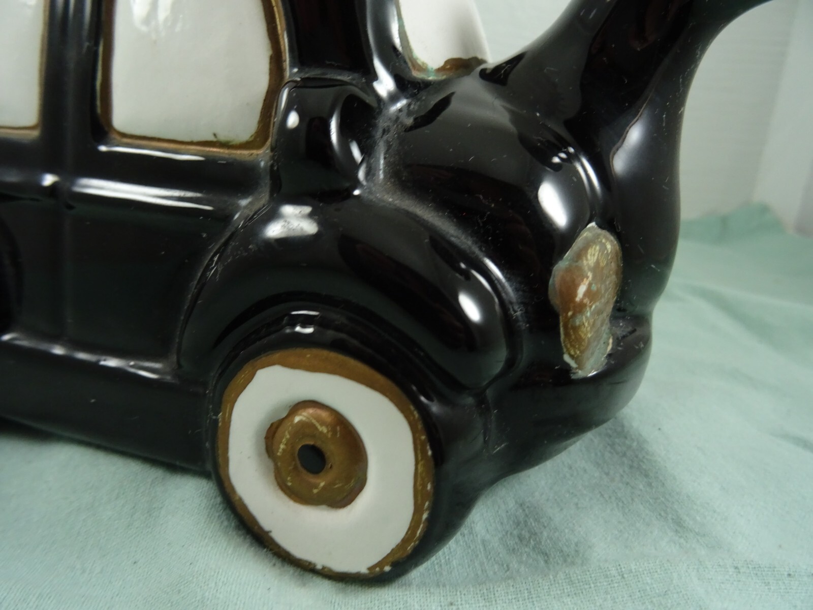 Vintage OCI Omnibus Hand painted VW Beetle Car Teapot 8" x 4.5" 1960-70 ...