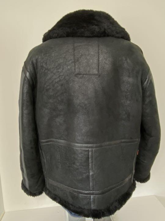 WTAPS Bomber Flight Jacket B-3 Leather Black Size-M U… - Gem