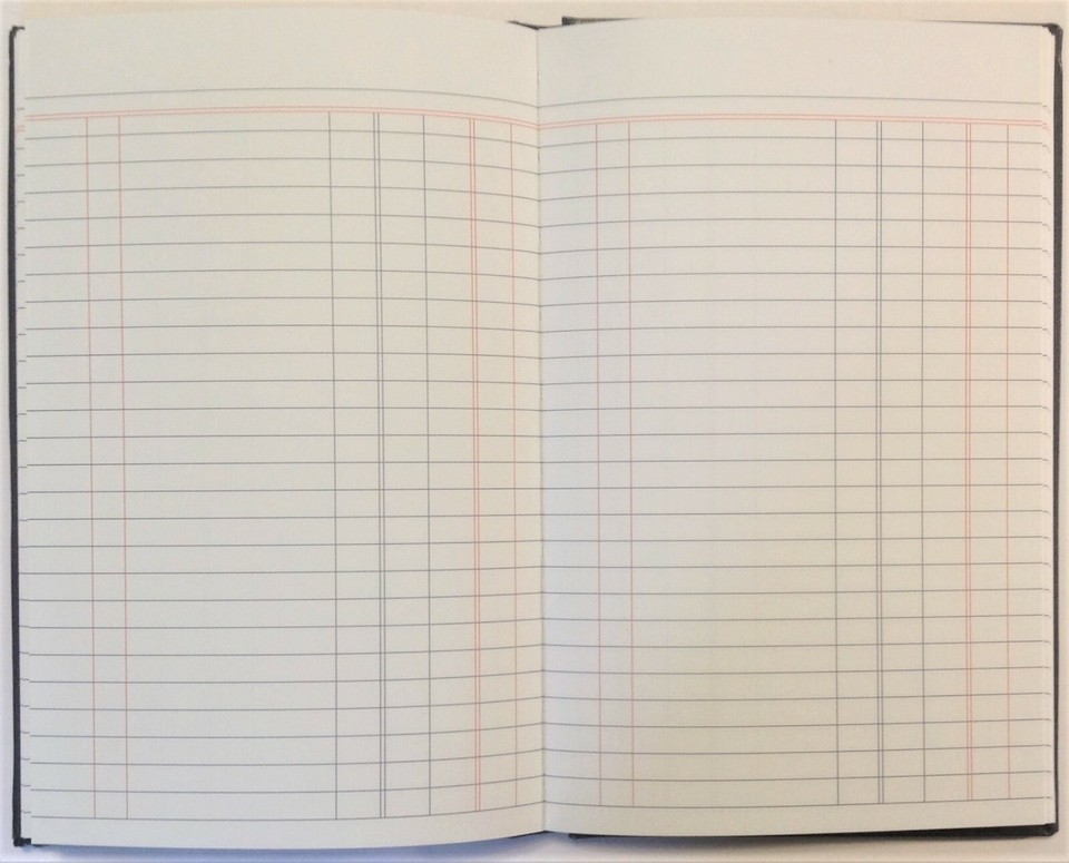 Cash Book (Ledger Lined), 144 Pages, Blue Hardcover, 7-15/16" x 5-1/8 ...
