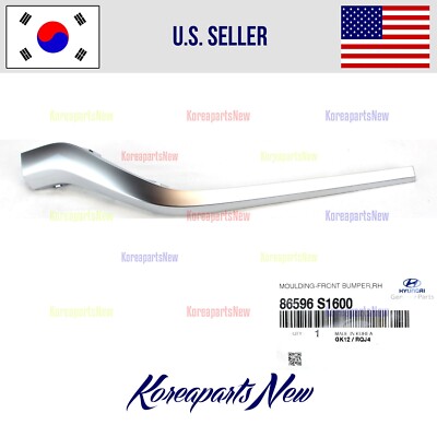 FRONT Bumper LOWER Molding Right 86596S1600 ⭐OEM⭐ Hyundai Santa Fe 2021 ...