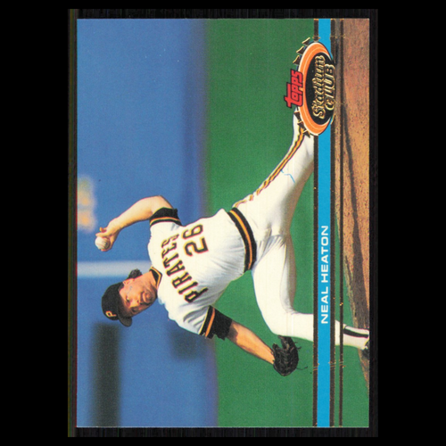 Neal Heaton #53 1991 Topps Stadium Club Pittsburgh Pirates Baseball ...