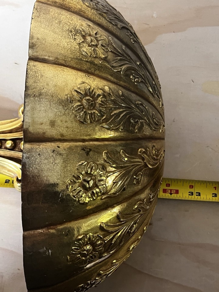 Vintage 1972 Gold Gilt SYROCO Ornate Wall Hang Planter Spoon Ladle 3476 ...