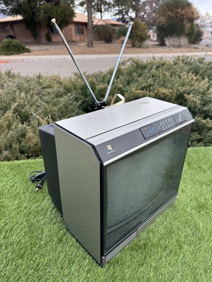 Panasonic Compufocus CRT 13 Inch TV CT-3063 Vintage Gaming 80’s BILT-IN ...