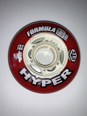 Hyper Formula G 72mm 76A Inline Skate Wheel Red | eBay