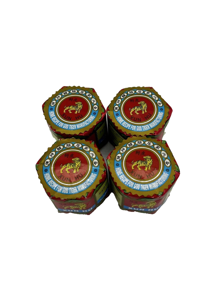 4 Xun HU Herbal Rub Arthritis Pain Relief Massage Ointment Tiger Balm ...