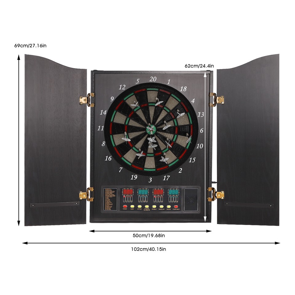 8 Levels Electronic Dart Board Wall Mounted Innovative Dart Machine w ...