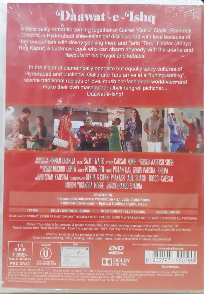 Daawat-e-Ishq - Aditya Roy Kapoor, Parineeti Chopra - Bollywood Hindi ...