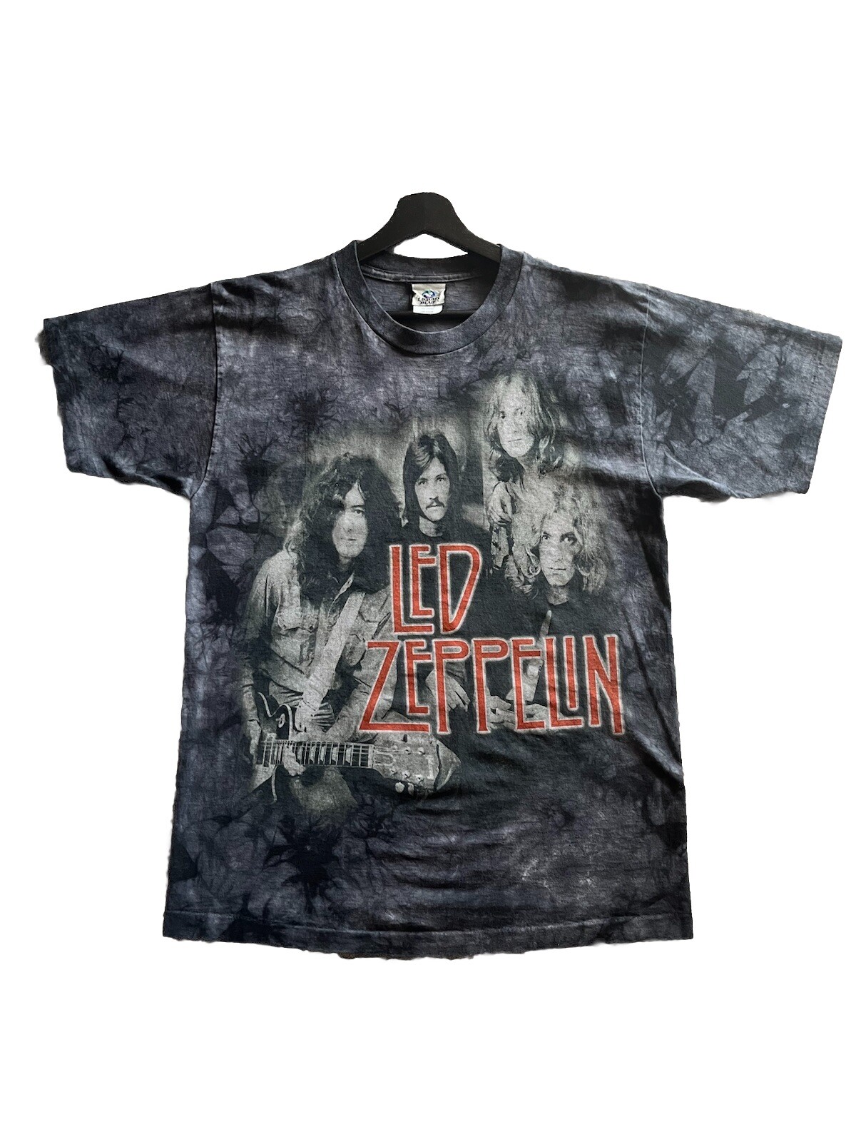 Vintage Led Zeppelin Single Stitch AOP Band Tee Made … - Gem