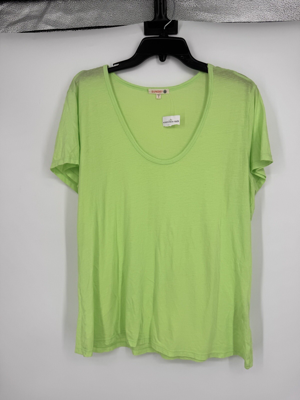 NEW Sundry Tee Shirt Classic ScoopNeck Short Sleeve Soft Cotton Modal ...